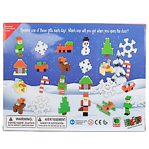 Strictly Briks Compatible with LEGO Duplo Classic Bricks Advent Calendar for Kids and Toddlers, Countdown to Christmas Building Block Toy, North Pole Theme, 376 Pieces