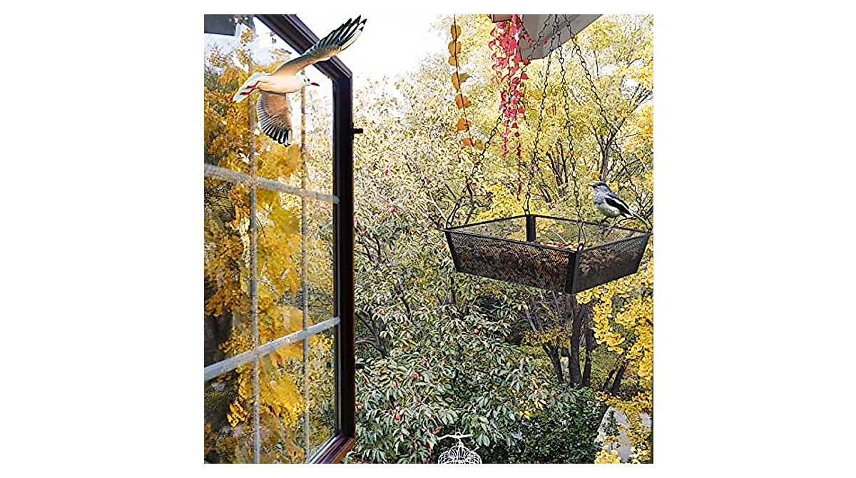 Durable Hanging Bird Feeder Tray for Outdoor Gardens