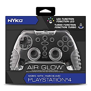 Nyko Air Glow Controller for PlayStation 4 - LED Light Show and Hand Cooling Fan - Wired 10Ft Cable - PlayStation 4