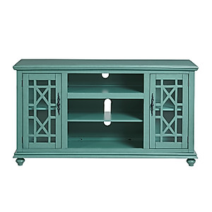 Martin Svensson Home Elegant Antique Teal 2 Door 63" TV Stand