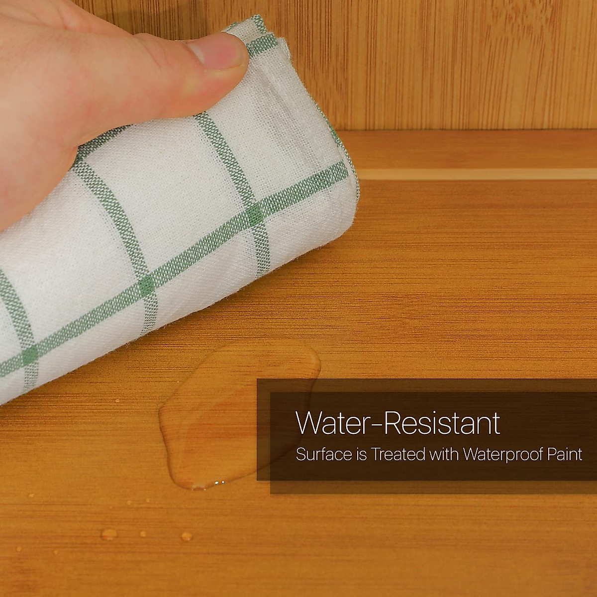 MoNiBloom 5 Tier Open Shelf, Bamboo Multifunctional Bookcase Storage Cabinet Display Shelves Organizer for Living Room Bedroom Study Room, Brown