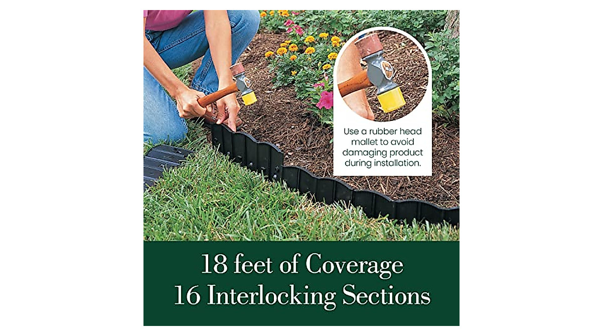 Gardeneer by Dalen HammerEdge Edging - Easy to Install & Durable Garden ...