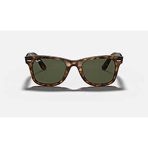 Ray-Ban RB4340 Wayfarer Ease 710 50M Havana/Green Sunglasses For Men For Women + BUNDLE with Designer iWear Eyewear Kit