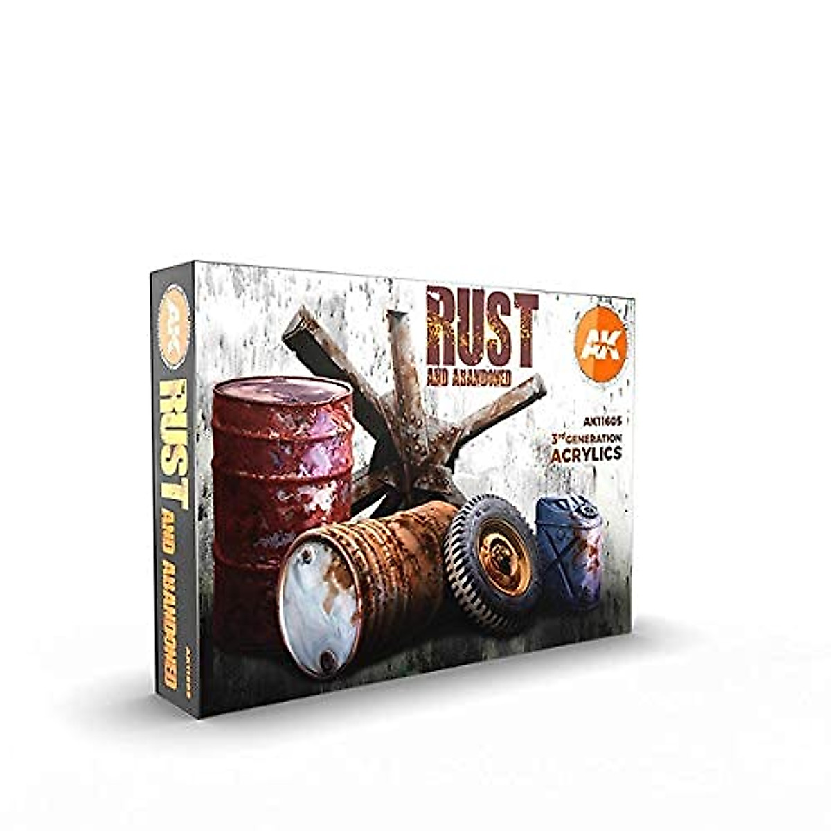 AK-Interactive Rust Set 11605 - Model Building Paints and Tools # AK1605