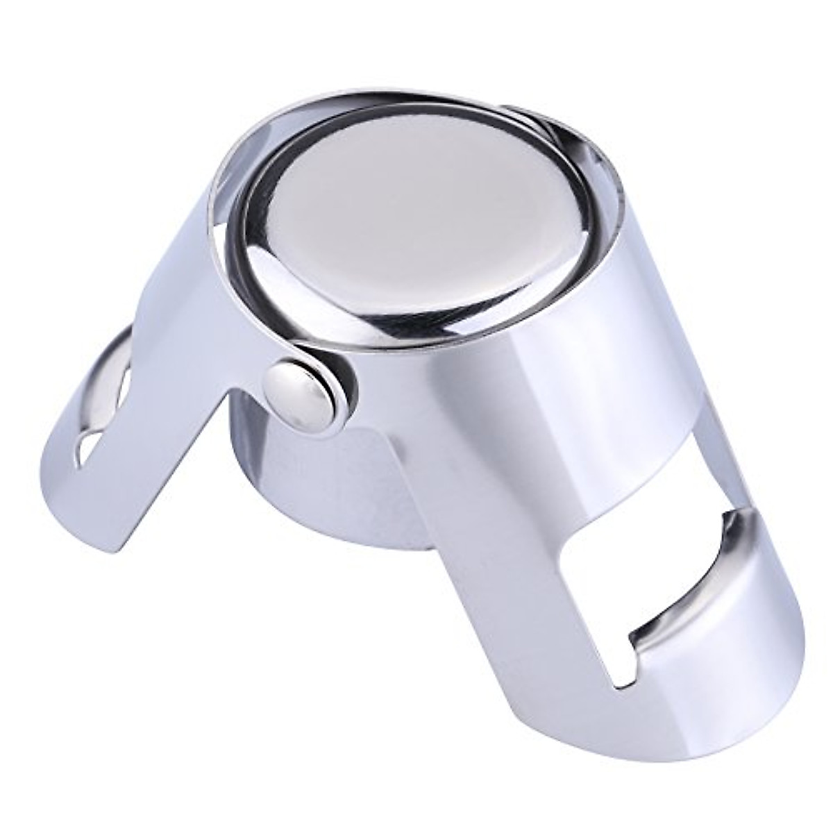 I-MART Stainless Steel Champagne Bottle Stopper, Sealer, Cork, Saver (Pack of 6)