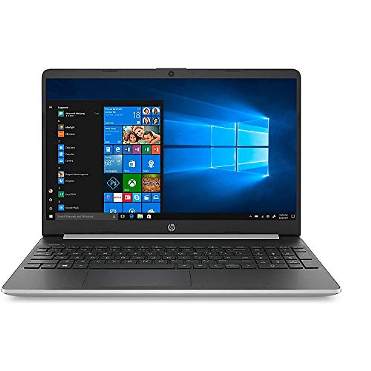 HP 15.6-inch IPS High Performance Laptop, Intel Quad-Core i5-1035G1 Up to 3.6GHz (Beats i7-7500U), 8GB DDR4 RAM, 256GB SSD, 802.11AC WiFi, Bluetooth 4.2, HDMI, USB 3.1, Silver, Windows 10 (Renewed)