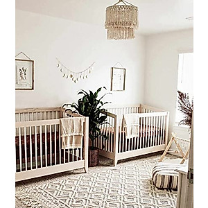 Hauteloom Glastonbury Wool Living Room, Bedroom Area Rug - Traditional, Transitional - Gray, White - 8' x 10'