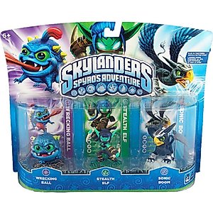 Skylanders Spyro's Adventure Character 3-Pack - Wrecking Ball/Stealth Elf/Sonic Boom