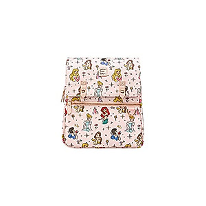 Petunia Pickle Bottom Meta Mini Backpack | Diaper Bag Backpack for Parents | Stylish Bag and Organizer | Comfortable, Spacious, and Sleek Backpack for On The Go Moms and Dads| Disney Princess