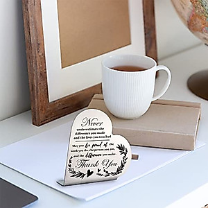 Thank You Gift for Women Inspirational Office Gift for Colleague Leaving Job Farewell Appreciation Gift for Coworker Friends Teacher Employees Retirement Keepsake Work Desk Table Shelf Sign Decor