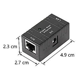 CERRXIAN 100M POE Combiner Adapter, Active PoE Splitter Power Over Ethernet, POE Power Supply Module 5-48v for CPE Wireless AP Monitoring Etc(2-Pack)