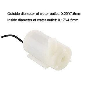 Sipytoph 4Pcs DC 3-5V Micro Submersible Mini Water Pump with 2pcs Clear Vinyl Tubing Flexible PVC Tubing(1M) for Aquariums Fish Tank Pond Fountain Hydroponics Garden