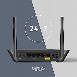 Linksys Wi-Fi 5 Smart Mesh Router Home Mesh Network, Dual Band Wireless Gigabit Mesh Router, Fast Speeds up to 1.3 Gbps, Coverage up to 1,200 sq ft, Parental Controls AC1300 (MR6350) (Renewed)