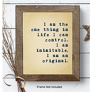 Control Quote - Inspirational Wall Art Room Decor - Motivational Home Decoration Poster Print for Bedroom, Office, Living Room - Gift for History Fans - 8x10