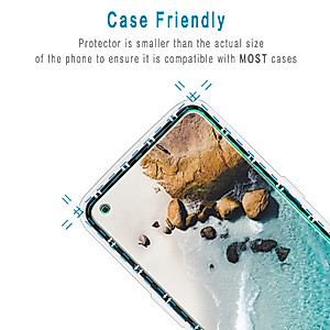 HPTech (2 Pack) Designed For OnePlus Nord N20 5G Tempered Glass Screen Protector, 9H Hardness, Anti Scratch, Bubble Free, Case Friendly