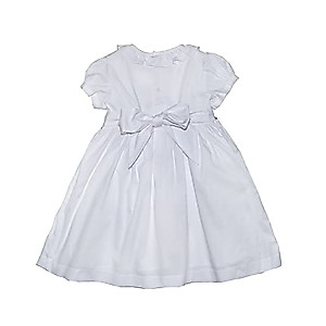 Toddler Baby Girls Soft Cotton Hand Smocked Dress Frilly Sleeve Ruffle Swing Tunic Shirt Casual Party Dress (2 Years) Blue Floral