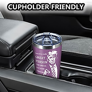 Birthday Gifts for Men Women, Thank You Appreciation Gifts, Sometimes You Forget You Are Awesome Gifts, Inspirational Birthday Gifts for Best Friends, Coworker, Boss, 20 Oz Tumbler, Purple