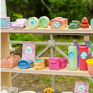 Thank You Stickers Roll 500 Pieces 1.0 Inch Thank You for Supporting My Small Business Stickers with 8 Designs Thank You Stickers Corporate Blue Labels Thank You Small Business Stickers