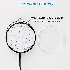 GREENIC USB Led Black Light Lamp, 10W Portable UV Blacklight, Glow in The Dark for Party Supplies, Bedroom Room Decor, Posters, Body Paint, Halloween Decorations, Urine, Scorpion Detection