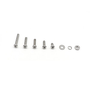 cSeao 550pcs M2.5 Pan Phillips Head Machine Screws Nuts Washers Assortment Kit, 304 Stainless Steel, M2.5 x 5mm/ 8mm / 10mm / 12mm / 16mm