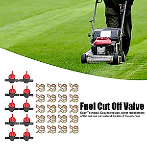01 02 015 Lawn Mower Fuel Shut Off Valve, Fuel Cut Off Valve Good Compatibility Exquisite Craft for Agriculture for Home for AM36141 AM107340 for Garden