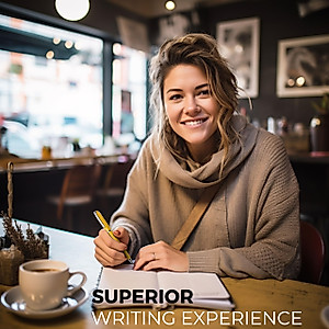 ZenZoi Yellow Mechanical Pencil w/Schmidt 0.5 mm Twist Lead System. Elegant Full Metal Pencil for Sketching, Drawing, Drafting, Writing & Note Taking. Luxury Gift Box for Men or Women