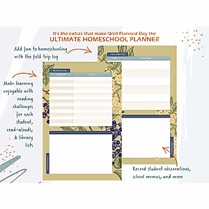 Day by Day Homeschool Planner, 2023-2024 School Year - by Well Planned Gal