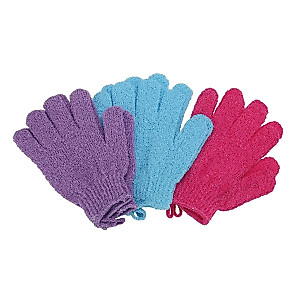 12 Pcs Exfoliating Shower Bath Gloves for Shower,Spa,Massage and Body Scrubs,Dead Skin Cell Remover Solft and Suitable for Men,Women and Children