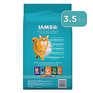 Iams Dry Food Proactive Health Indoor Weight and Hairball Care Dry Cat Food, 3.5 Pound