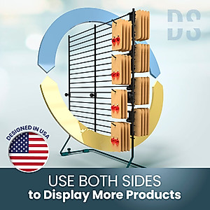 Jewelry Display Stand With 26 Hooks by DS - For Retail Sales of Earrings, Bracelets, Keychains