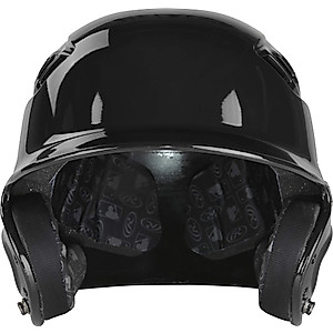 Rawlings | R16 VELO Baseball Batting Helmet | Junior (6 3/8" - 7 1/8") | Black