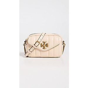 Tory Burch Women's Kira Mini Camera Bag, Brie, Off White, One Size