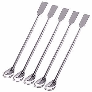 13Pcs Stainless Steel Lab Spatula Micro Scoop Reagent Laboratory Mixing Spatula 22cm Long Sampling Spoon