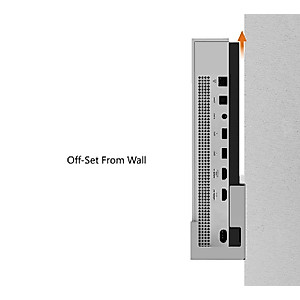 Monzlteck Wall Mount for Xbox One S，All Metal Vertical Hanging On Wall with Power Botton Left/Right,Wall Shelf Bracket for Xbox 1S