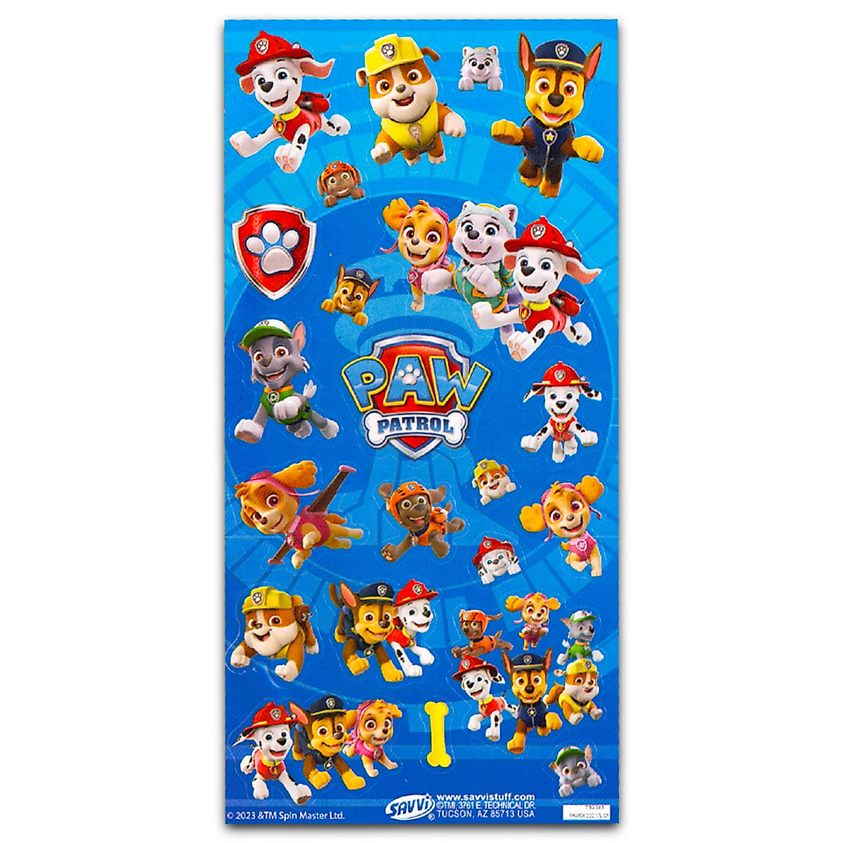 Paw Patrol Bathroom Set for Kids, Toddlers -- 4 Pc Paw Patrol Accessories Bundle with Shampoo, Body Wash, 300 Stickers, and More (Paw Patrol Bath Toys and Decor) Paw Patrol Bath Set