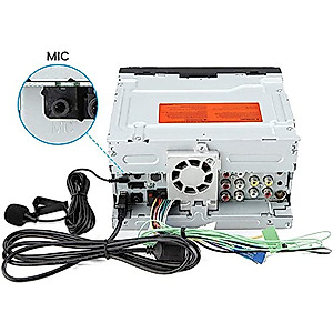 FingerLakes 2.5mm Car Vehicle Microphone Mic Navagation GPS DVD Bluetooth Enabled Stereo Radio 3mm Cable Plug & Play, Black (FLTP909)