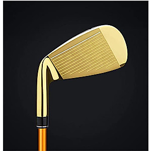 Golf Club Iron Men NSR3#7 Irons Right Handed Professional Practice Pole Stainless Steel Head Mens 37'' Golf Club Putter Golf Driver (Black,Steel Rod)