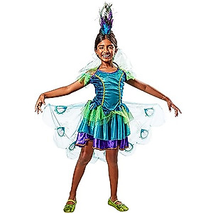 Rubies Girl's Peacock Costume Dress, Medium