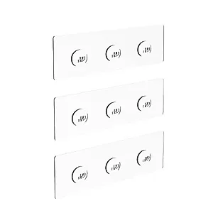Carwiner 3-Pack Shower Caddy Adhesive Replacement Strong Sticky Waterproof Wall Adhesives, Long adhesive tape with hooks, No Drilling Shower Shelf Accessories