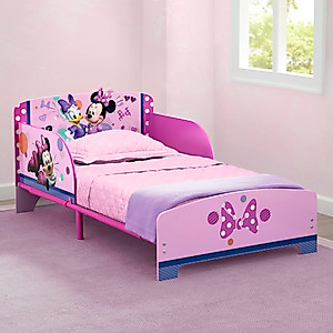 Delta Children Wood and Metal Toddler Bed, Minnie Mouse