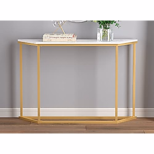 Safdie Console Table - Sturdy Mondern Console Tables for Entryway - Easy to Assemble - Narrow Entrance Table, Sofa Table, Entry Table, Hallway Table - Elegant & Modern, Behind Couch Table