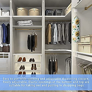 Plastic Bag Holder Trash Bags Organizer 2Pcs, Wall Mount Grocery Garbage Bag Storage Carrier Dispenser for Home Kitchen Decor