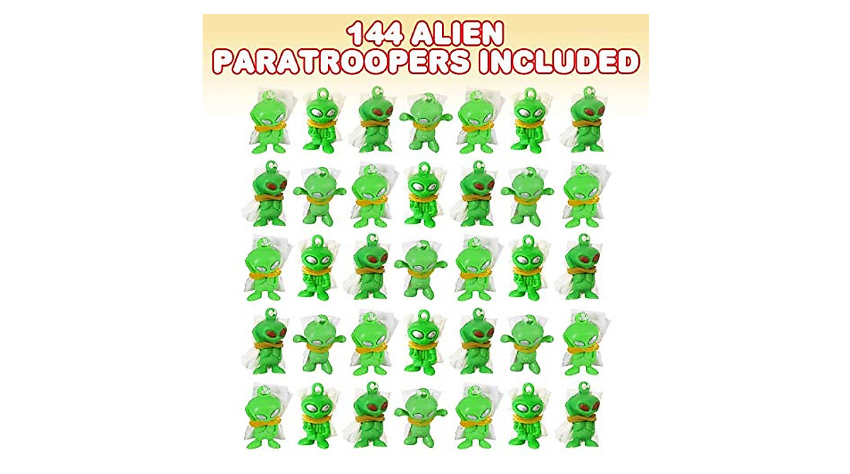 ArtCreativity Alien Paratroopers - 144 Pack of Fun Toys