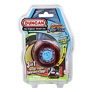 Duncan Toys Spin Drifter Yo-Yo, Side-Spinning Yo-Yo, Beginner to Advanced, Red, 1 Yo-Yo
