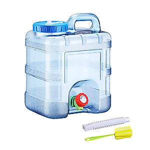Orgonite Water Storage Containers, Camping Water Container, Portable Water Tank with Faucet Camping Bucket with Tap Water Jug with Spigot BPA Free Emergency Water Storage for Outdoor Camping Hiking
