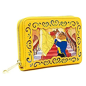Loungefly Disney Beauty and the Beast, Princess Stories Series Belle Wallet, Ballroom
