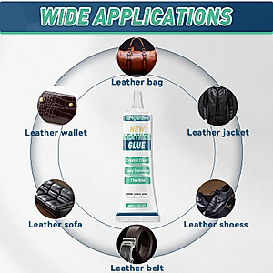 Leather Glue Adhesive, Leather Glue Repair, Leather Glue for Purses, Car Seat, Shoes and Sofa, Bonding Between Leather and Leather, Leather and Substrates of Different Materials
