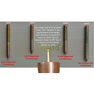 BingLTD - 2" - Mahogany Profile Hardwood Sofa Legs - Set of 4 (P390-157)