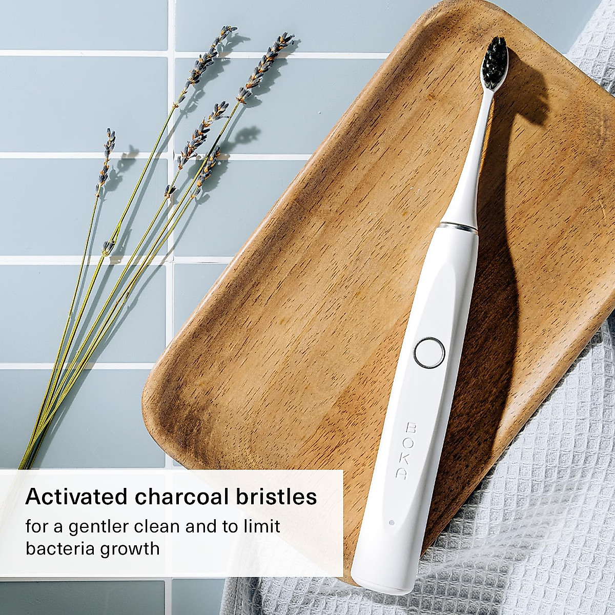 Boka Electric Toothbrush with 2 Heads - Rechargeable Sonic Powered Tooth Brush - Bristles for Deep Cleaning - Dentist Recommended Oral Care - Charging Base with Micro USB (Adults Electric Toothbrush)