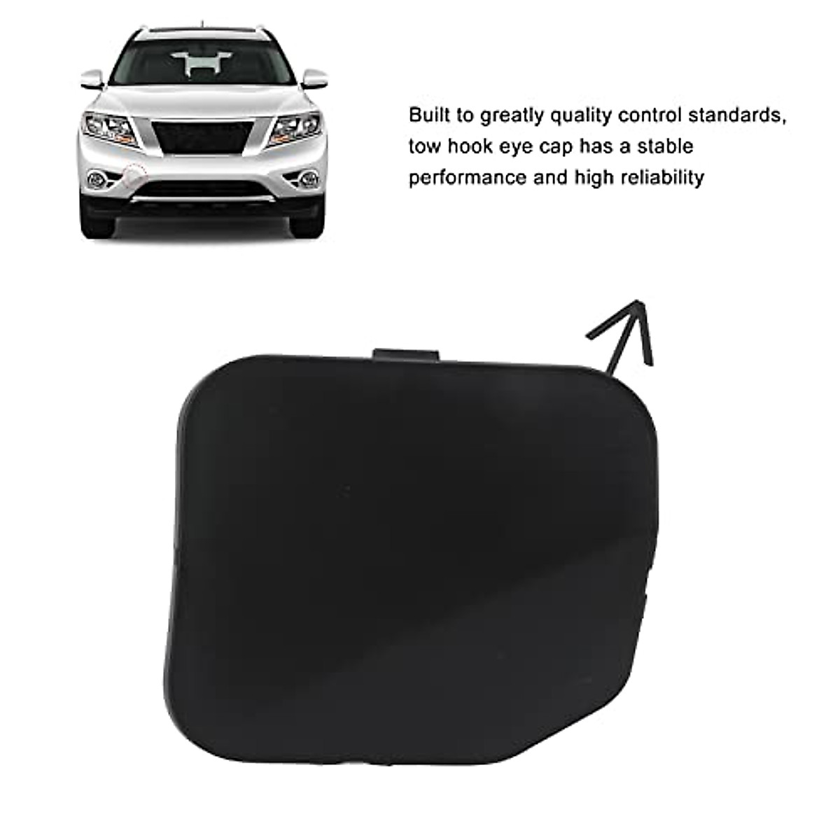 Front Bumper Tow Hook Cover Cap Towing Eye Cap Replacement for Nissan Pathfinder 2013-2017 622A0-3KA0A